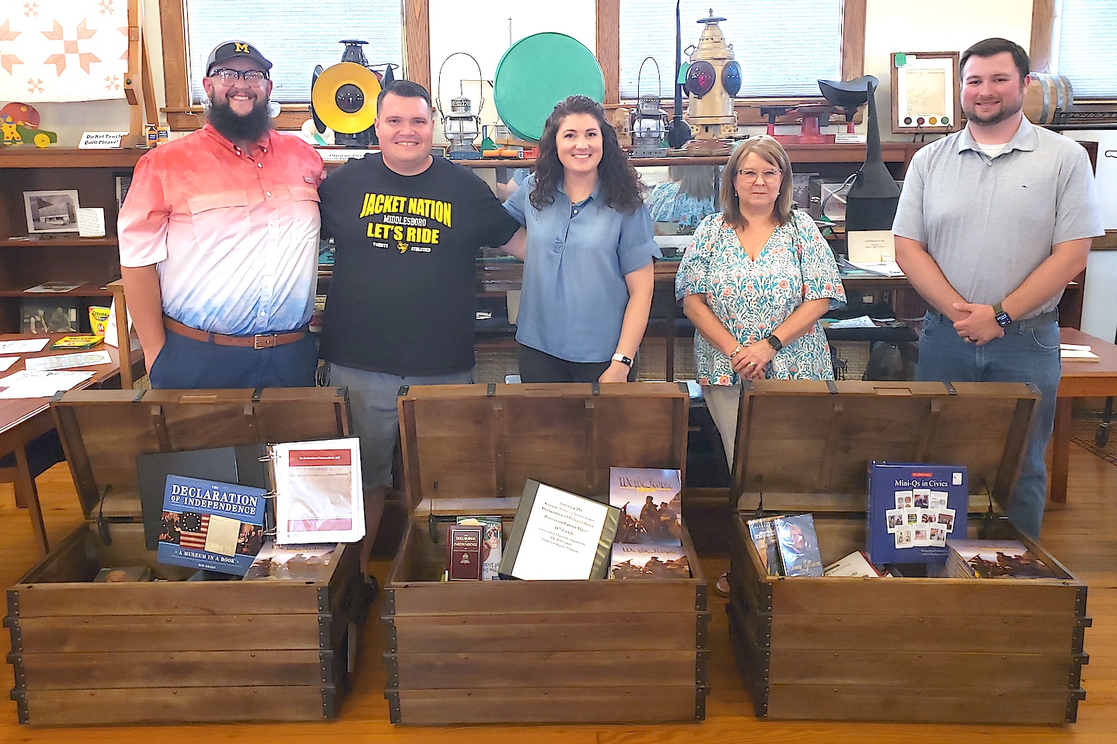 Local schools receive learning trunks on Declaration of Independence ...